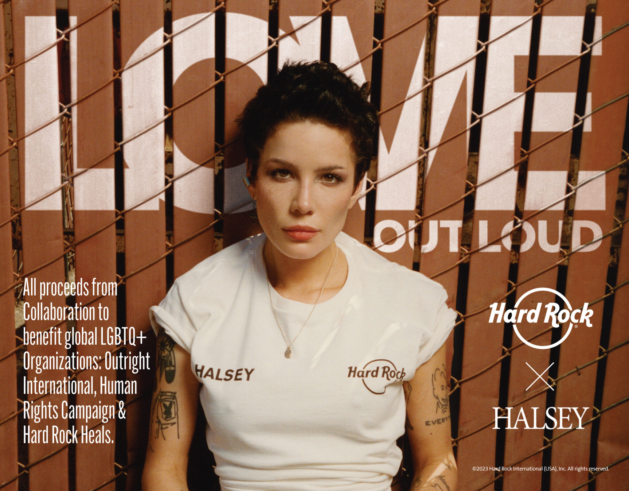 アメリカンレストラン「ハードロックカフェ」マルチプラチナアーティスト「Halsey」とのコラボTシャツが登場 | WDI GROUP -WORLD DINING INSPIRATIONS